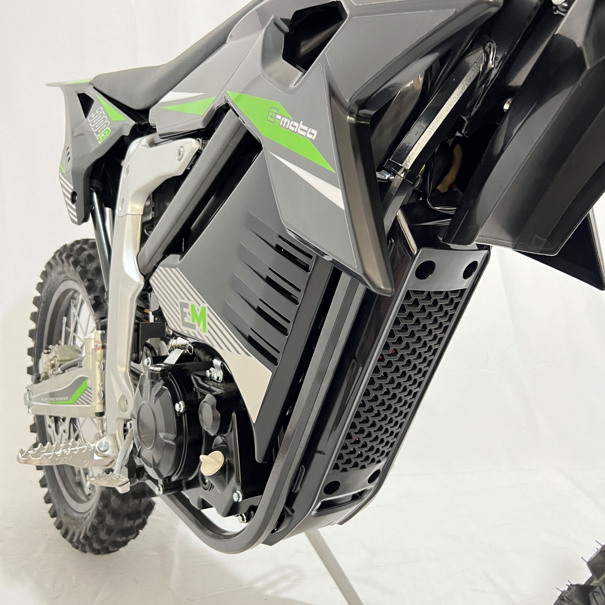 EM3000 12KW 72V 60Ah Adult Electric Dirt Bike Motocross Black Green ...